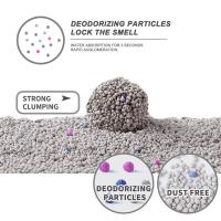 China Natural Bentonite Cat Litter 0.8-3.5mm Strong Clumping Multi-Cat Odor Control for sale
