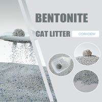 China Natural Bentonite Cat Litter 0.8-3.5mm Strong Clumping Multi-Cat Odor Control for sale