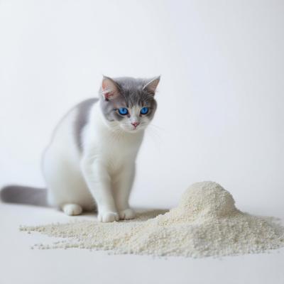 China Natural Unscented Cassava Cat Litter 300% Water Absorption Eco-Friendly Biodegradable Clumping for sale