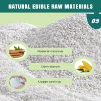 China Natural White Cassava Cat Litter 300% Water Absorption Unscented Plant Based Clumping Biodegradable for sale