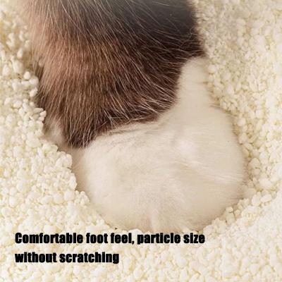 China Dust Free Natural Cassava Cat Litter Compact Clumping Formula Water Absorption Over 300 Percent for Multi Cat Households for sale