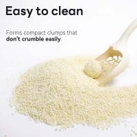 China Natural Unscented Cassava Cat Litter 300% Water Absorption Dust-Free Clumping Biodegradable Plant-Based for sale