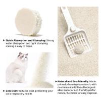 China Natural Unscented Cassava Cat Litter 300% Water Absorption Clumping Biodegradable Plant Based for sale