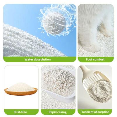 China Premium Natural Cassava Cat Litter 300% Water Absorption Fast Clumping Unscented Biodegradable for sale