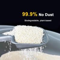 China Natural Unscented 100% Plant-Based Clumping Cassava Cat Litter Water Absorption Over 300% for sale