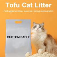China Flushable Tofu Cat Litter Natural Plant Based Strong Odor Control Solution for sale