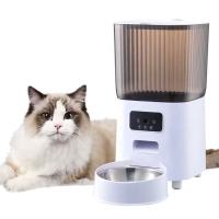 China Smart Automatic Pet Feeder 5L Double Bowl Food Dispenser for Cats Dogs Wi-Fi App Control for sale