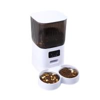 China Smart Automatic Pet Feeder 5L Double Bowl Food Dispenser for Cats Dogs Wi-Fi App Control for sale