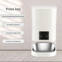 China Smart Automatic Pet Feeder 6.5L WiFi Cat Dog Food Dispenser Double Bowls Multi-Pet for sale