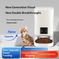 China Smart Automatic Pet Feeder 6.5L WiFi Cat Dog Food Dispenser Double Bowls Multi-Pet for sale