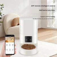 China OEM ODM Automatic Pet Feeder 6.5L Smart Food Dispenser with Double Stainless Steel Bowls Timer for sale