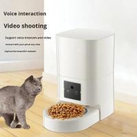 China OEM ODM Automatic Pet Feeder 6.5L Smart Food Dispenser with Double Stainless Steel Bowls Timer for sale
