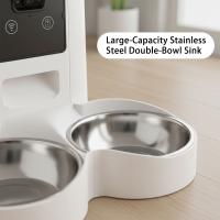 China Wholesale Smart Pet Feeder 6.5L WiFi Automatic Food Dispenser Double Bowls App Control for Multi-Cat for sale