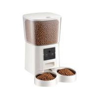 China Smart Pet Feeder 6.5L Automatic Dog Cat Food Dispenser Double Bowls Easy Clean Wi-Fi for sale