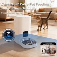 China Smart Automatic Pet Feeder 6.5L WiFi Cat Dog Food Dispenser Double Bowls for sale