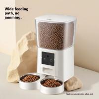 China WiFi Smart Pet Feeder 5.5L Auto Dog Cat Food Dispenser Remote Feeding Station for sale