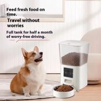 China WiFi Smart Pet Feeder 5.5L Auto Dog Cat Food Dispenser Remote Feeding Station for sale