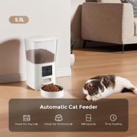 China WiFi Smart Pet Feeder 5.5L Auto Dog Cat Food Dispenser Remote Feeding Station for sale