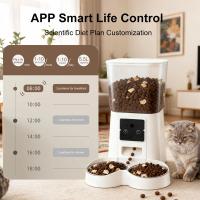 China Smart Pet Feeder 5.5L Automatic Cat Dog Food Dispenser with App Control Anti-Clogging for sale