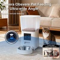 China Smart Pet Feeder 5.5L Automatic Cat Dog Food Dispenser with App Control Anti-Clogging for sale