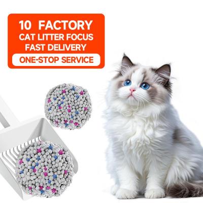 China 100% Natural Bentonite Cat Litter 0.8-3.5mm Ultra Clumping Unscented Low Dust Multi-Cat for sale
