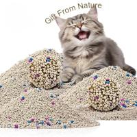China Dust Free Bentonite Cat Litter 0.8-3.5mm Strong Clumping Odor Elimination Multi-Cat for sale