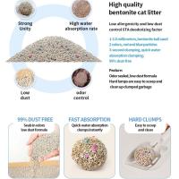 China Starhong 100% Natural Bentonite Cat Litter 0.8-3.5mm Hard Clumping Low Tracking for sale