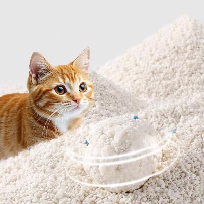 China Natural Cassava Cat Litter Low Dust Powerful Clumping 300% Water Absorption Biodegradable Plant Based for sale