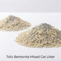 China Tofu Bentonite Mixed Cat Litter Fast Clumping Low Dust Odor Control 2.5kg Bag for sale