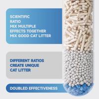 China Mixed Cat Litter Tofu Bentonite Clumping 2.5kg Odor Control Low Tracking OEM for sale