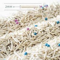 China Mixed Cat Litter Tofu Bentonite Clumping 2.5kg Odor Control Low Tracking OEM for sale