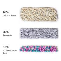 China Eco Friendly Tofu Bentonite Mixed Cat Litter Flushable Low Dust Factory Customized Manufacturing Solution for sale