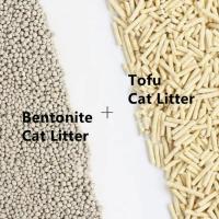 China Eco Friendly Tofu Bentonite Mixed Cat Litter Flushable Low Dust Factory Customized Manufacturing Solution for sale