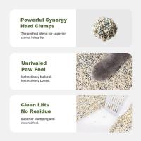 China Custom OEM Natural Tofu Bentonite Mixed Cat Litter Flushable Low Dust Eco Friendly Strong Clumping Quality for sale