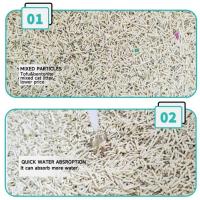 China OEM Factory Natural Tofu Bentonite Mixed Cat Litter with Flushable Low Dust Eco Friendly Formula for sale