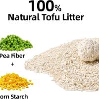 China OEM/ODM Eco-Friendly Flushable Pea Fiber Tofu Cat Litter Featuring Fast Absorption Excellent Odor Control for sale
