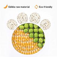 China High Performance Natural Pea Fiber Tofu Cat Litter Offering Flushable Dust Free Fast Clumping for sale