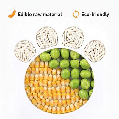 China High Performance Natural Pea Fiber Tofu Cat Litter Offering Flushable Dust Free Fast Clumping for sale