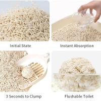 China Biodegradable Fast Clumping High Absorption Tofu Cat Litter With Low Dust Formula for sale