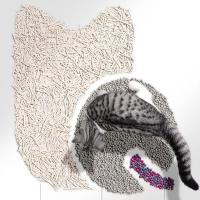 China Eco Friendly Rapid Absorption Strong Clumping Low Dust Tofu Bentonite Mixed Cat Litter for sale