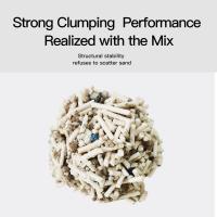 China Natural Pet Goods High Absorbency Fast Clumping Dust Free Tofu Bentonite Mixed Cat Litter for sale