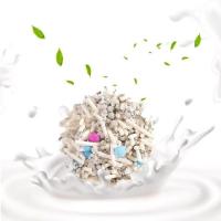 China Natural Raw Materials Pet Accessories Quick Clumping Dust-Free Tofu Bentonite Mixed Cat Litter for sale