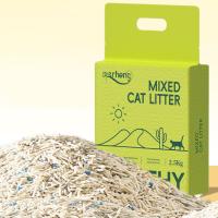 China Dust Free High Absorbency Natural Pet Products Tofu Bentonite Mixed Cat Litter Sand for sale