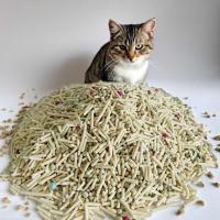 China Eco-Friendly Dust Free Rapid Clumping Natural Pet Goods Tofu Bentonite Mixed Cat Litter for sale
