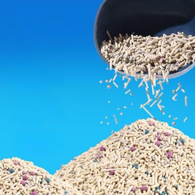 China Natural Fast Clumping Odor Control Absorbent Tofu Bentonite Mixed Cat Litter for sale