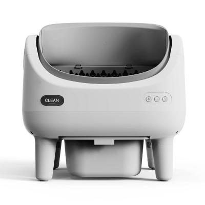 China Full Open Smart Automatic Litter Box Odor Eliminating Air Purifier for Removing Feline Waste Odors for sale