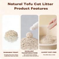 China Natural Soybean Fiber Premium Quality Sustainable Manufacturing Custom Brand Tofu Cat Litter for sale