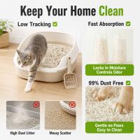 China Natural Plant Fiber Fast Clumping Low Dust Biodegradable Private Label Tofu Cat Litter for sale