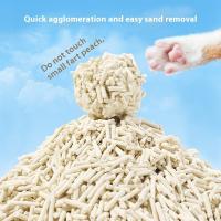 China Flushable Natural Fiber Rapid Absorption Gentle Paws Customized Formula Direct Tofu Cat Litter for sale