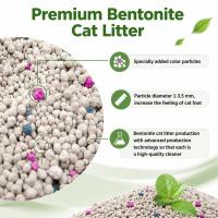 China Low Dust Strong Clumps Efficient Odor Control Bulk Export Premium Bentonite Cat Litter for sale